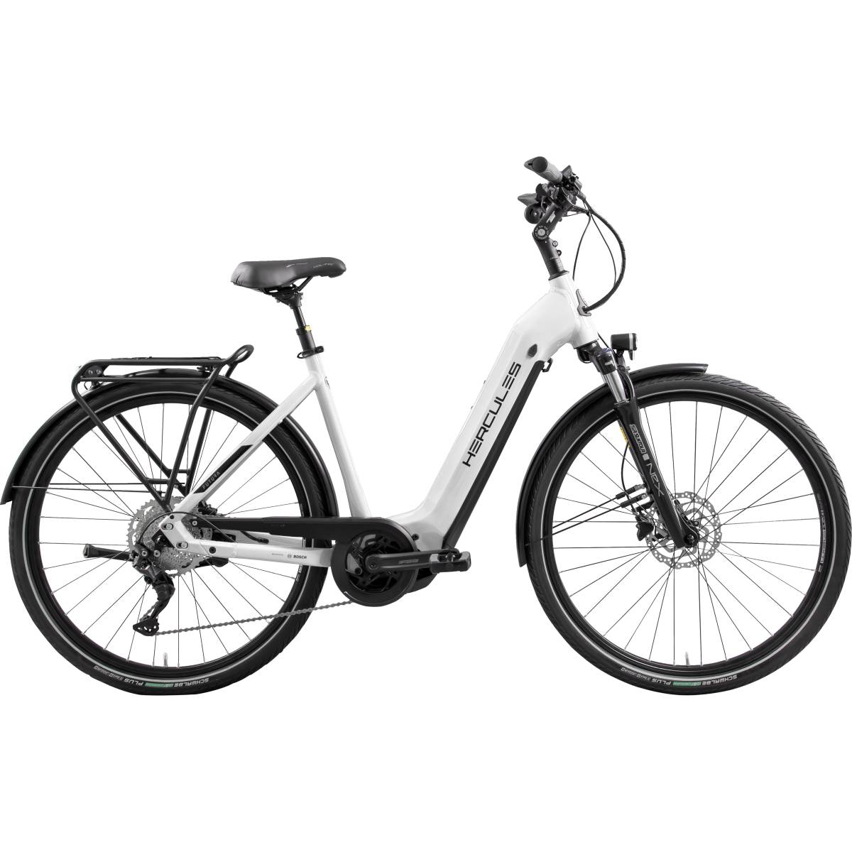 Hercules E-Bike Elektrofahrrad Futura Sport I-10 weiß 28"Wa 49cm 625Wh